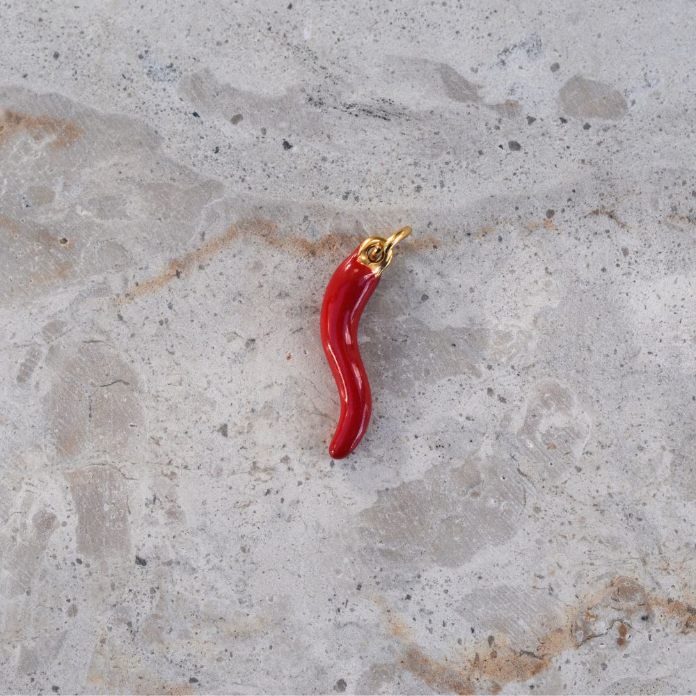 Red Chilli Charm - Cute Charm for Jewellery Making – Goldieboxx Jewellery